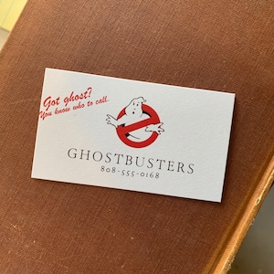 Ghostbusters Business Cards | Ghostbusters Frozen Empire - Etsy