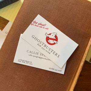 Ghostbusters Business Cards | Ghostbusters Frozen Empire - Etsy