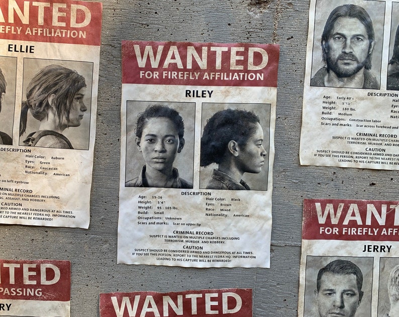 Riley Part I Wanted Poster the Last of Us Part I - Etsy