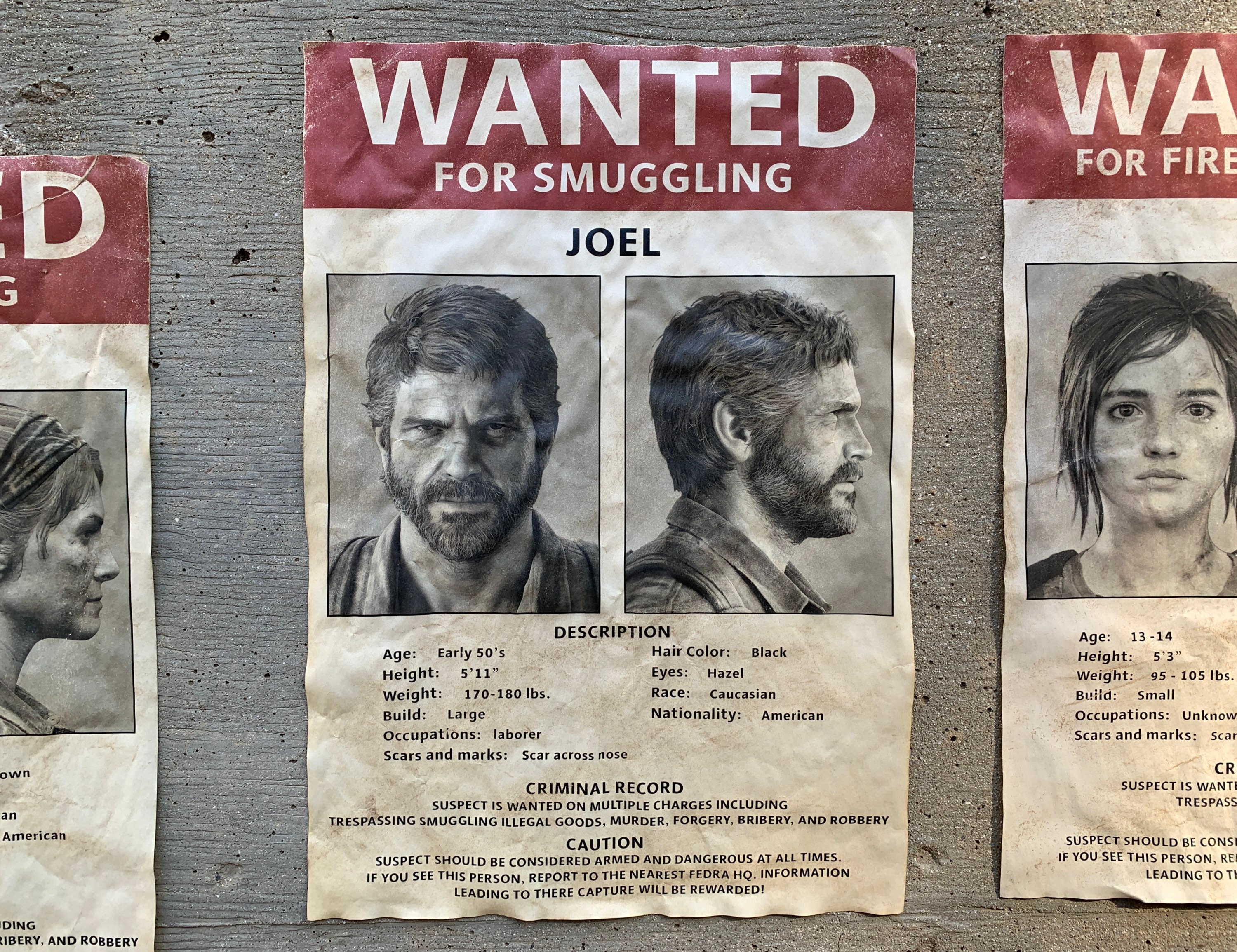 Joel Part I Wanted Poster the Last of Us Part I - Etsy UK