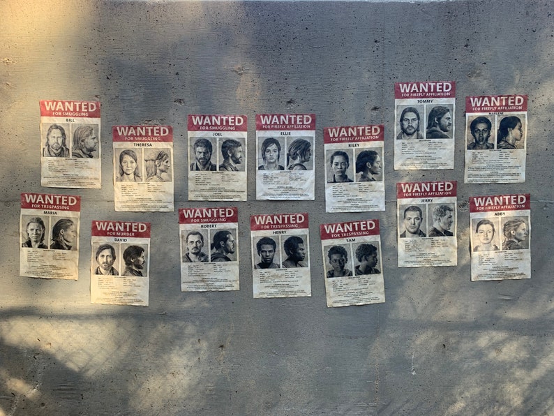 Riley Part I Wanted Poster the Last of Us Part I - Etsy