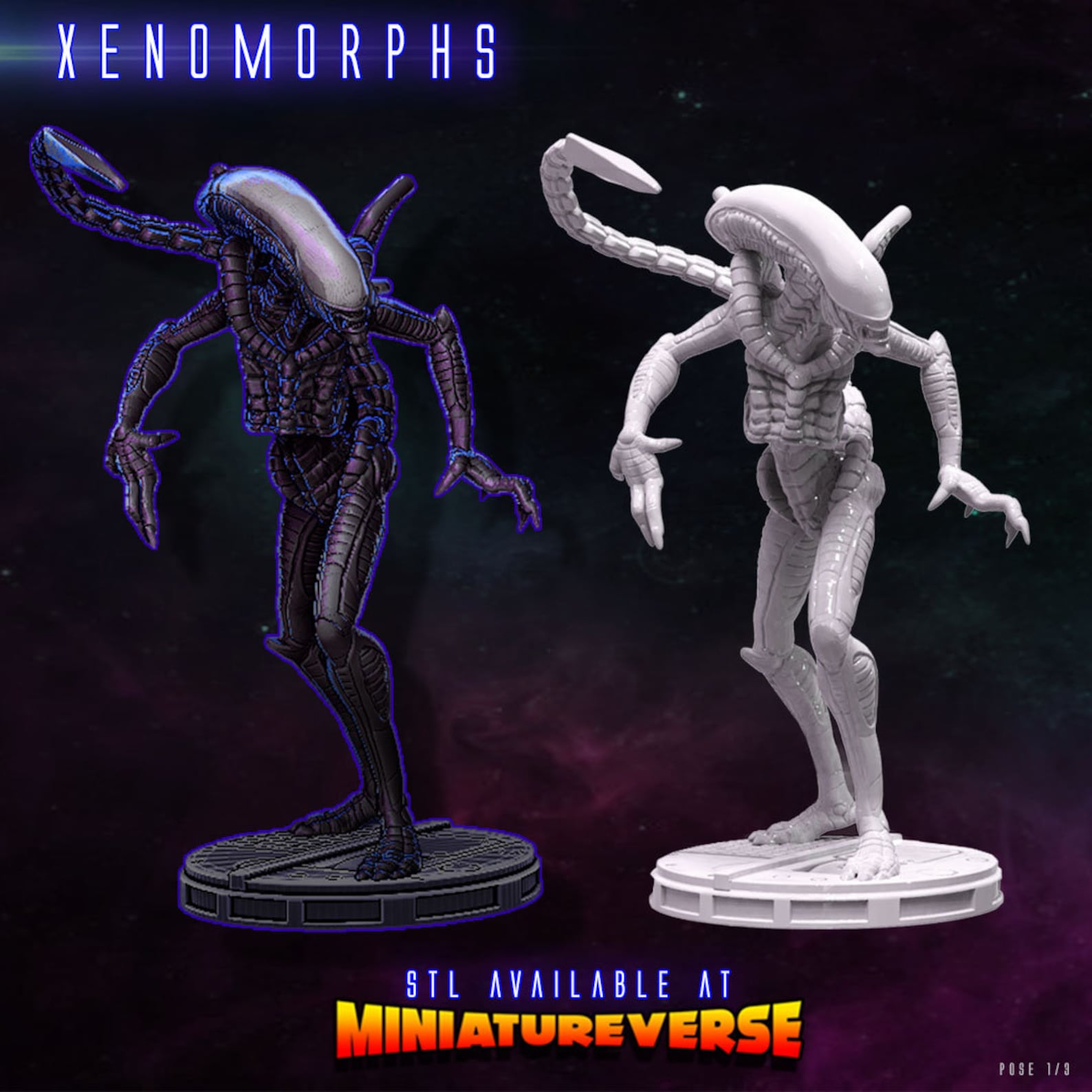 ALIEN Xenomorph STL Pose 1 | Etsy