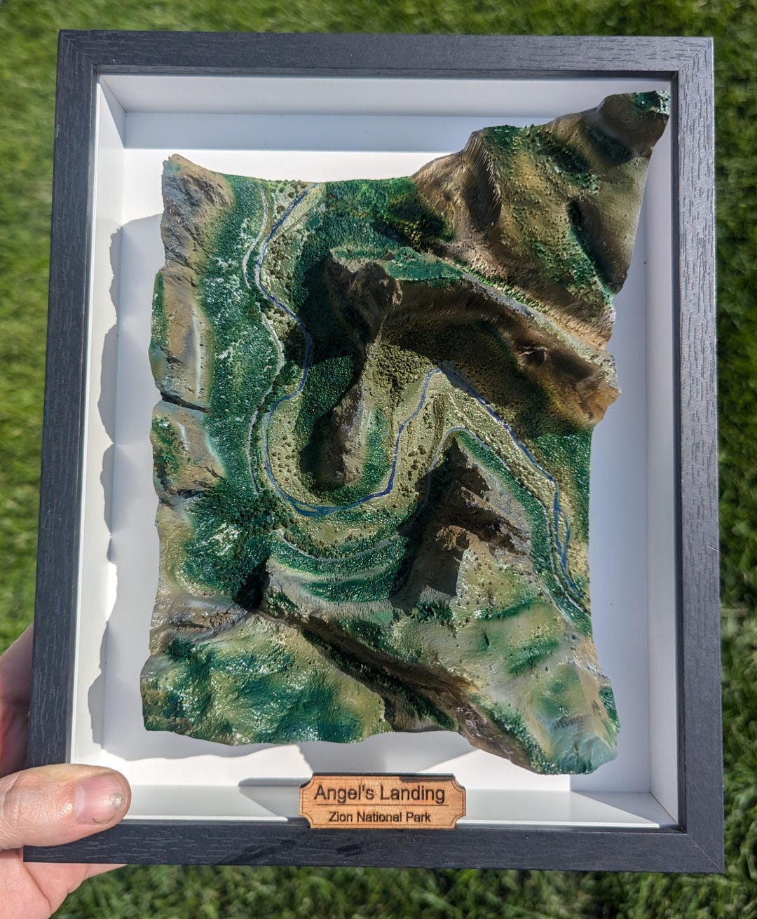 Angels Landing 3D Topographical Map: Awe-inspiring Zion Canyon Art - Etsy