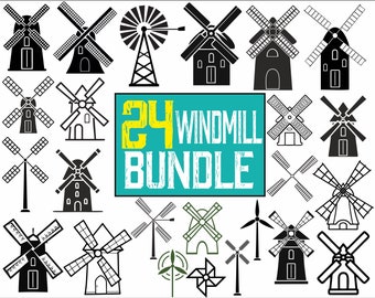 Windmolen svg - Etsy Nederland