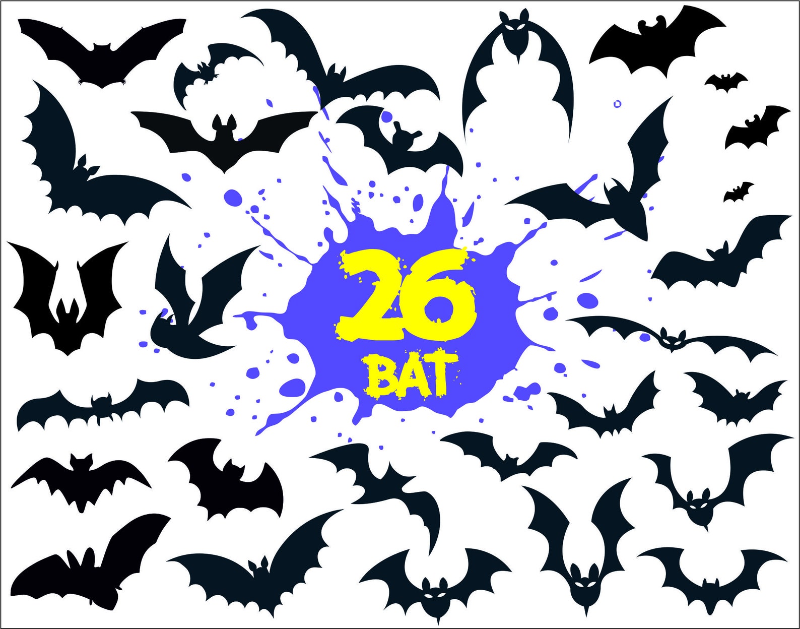 Bat Svg Bat Bundle Svg but Cricut Bat Silhouette Halloween - Etsy