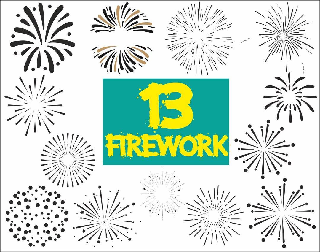 Firework Svg,fireworks Svg,firework Clipart,firework Design,firework ...