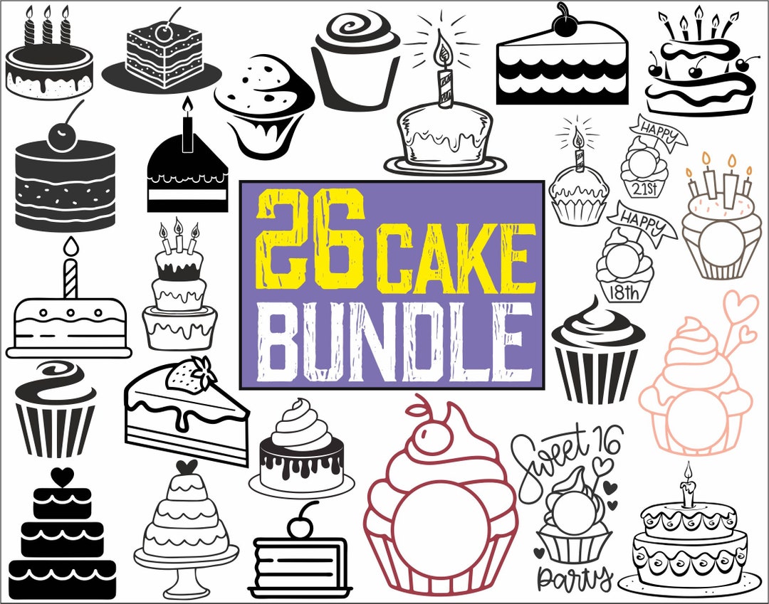 BIRTHDAY CAKE SVG, cumpleaños svg, pastel svg, archivo de corte de ...