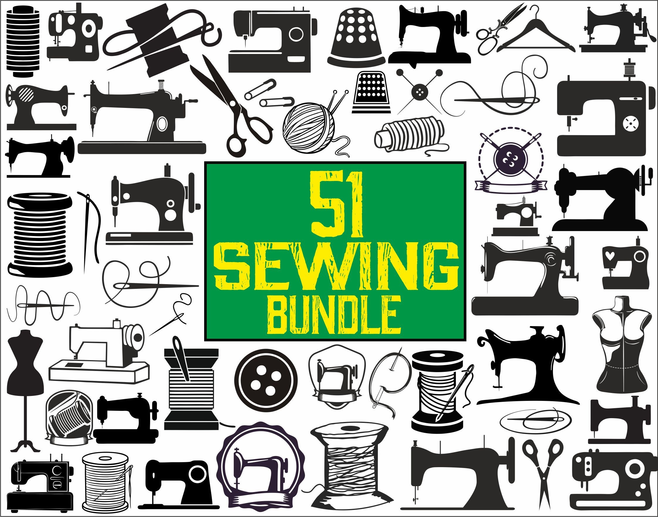 SEWING SVG, Sewing Machine Svg, Scissors Svg, Threads Svg, Needle Svg ...