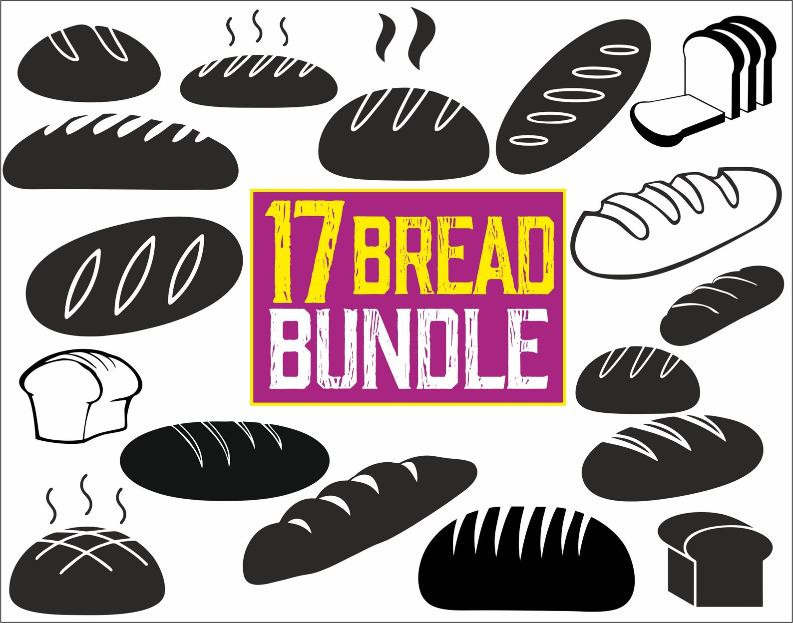 Bread SVG Bundle Bread SVG Bread Clipart Bread Cut Files - Etsy Norway