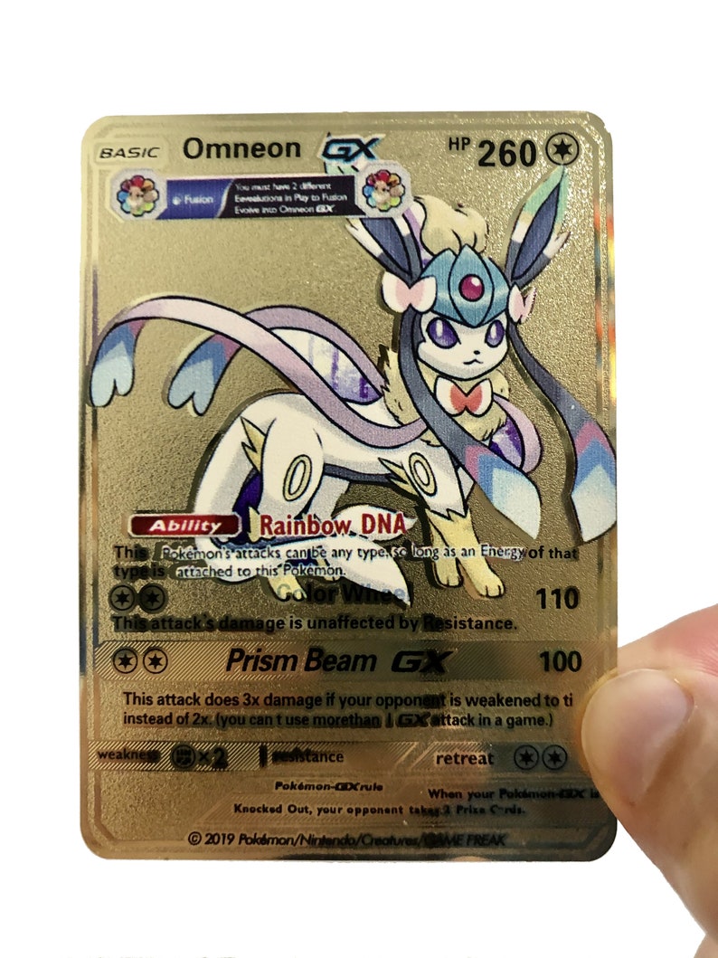 Omneon GX Custom Metal Pokemon Card - Etsy