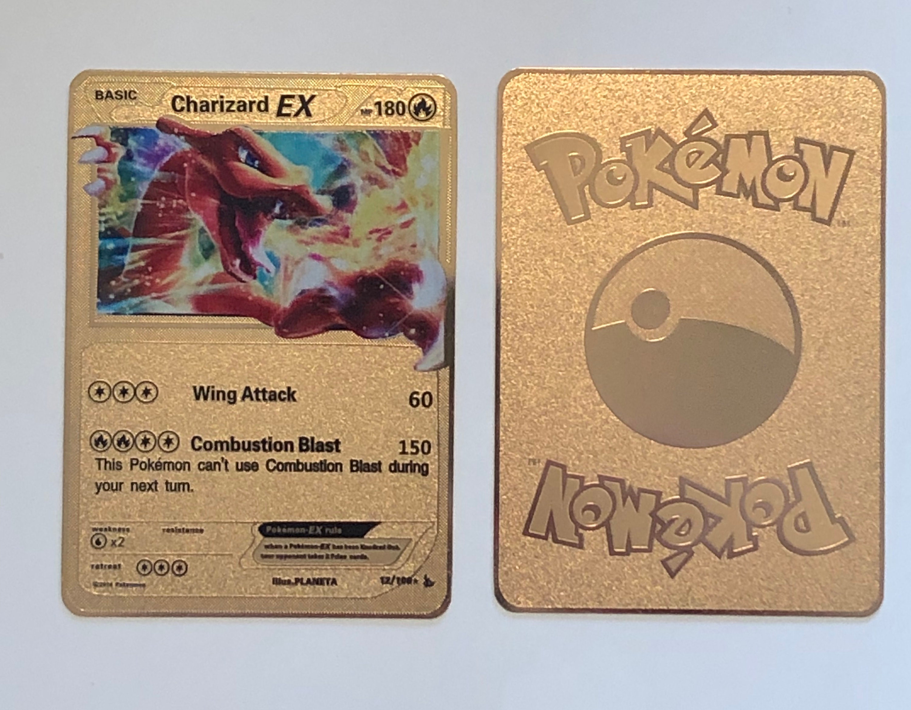 Metal Charizard Pokemon Card