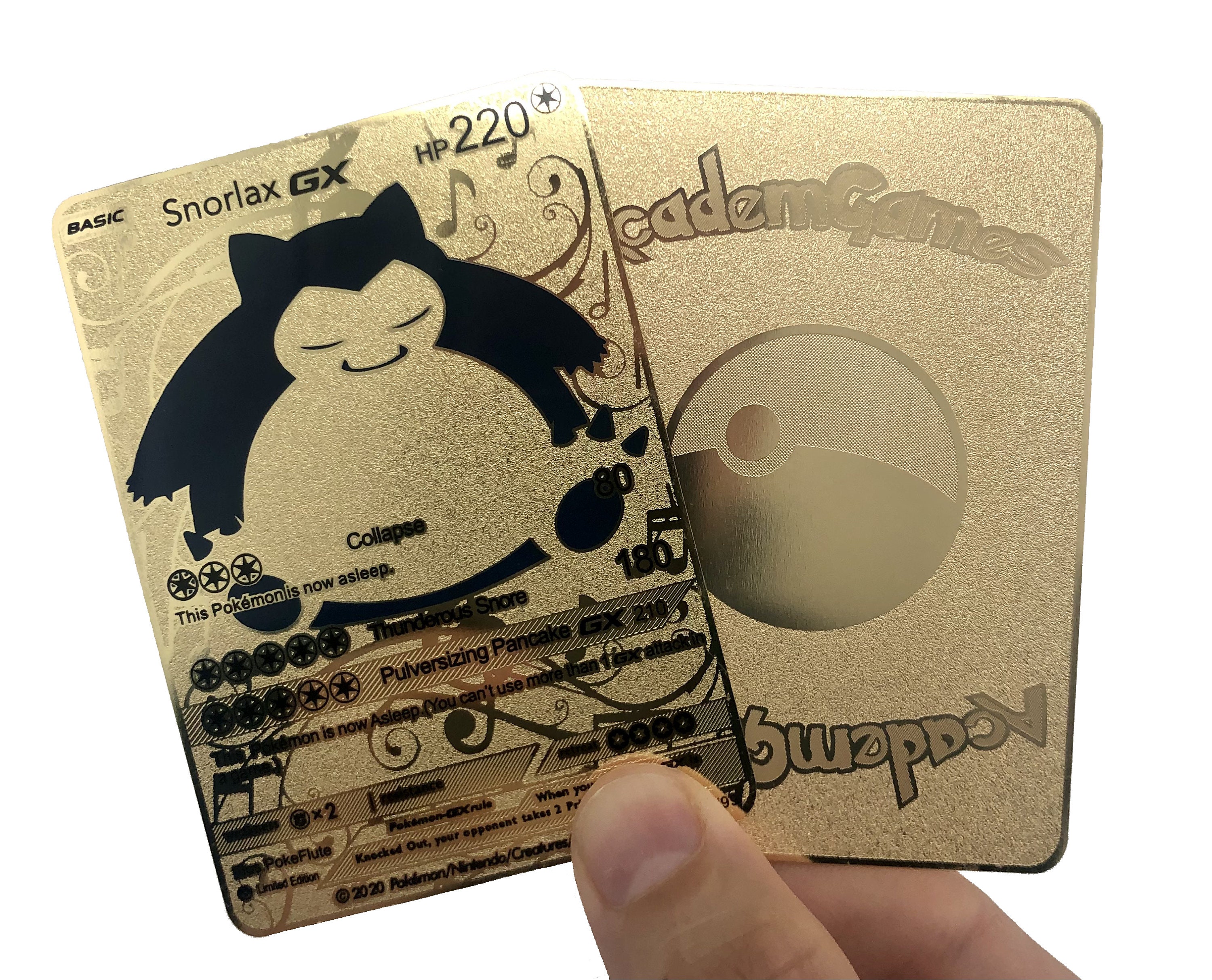 Custom Made! Love Snorlax GX Card Toys & Games Card Games Games ...