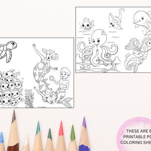 Mermaid Coloring Sheets, Mermaid Coloring Pages, Under the Sea ...