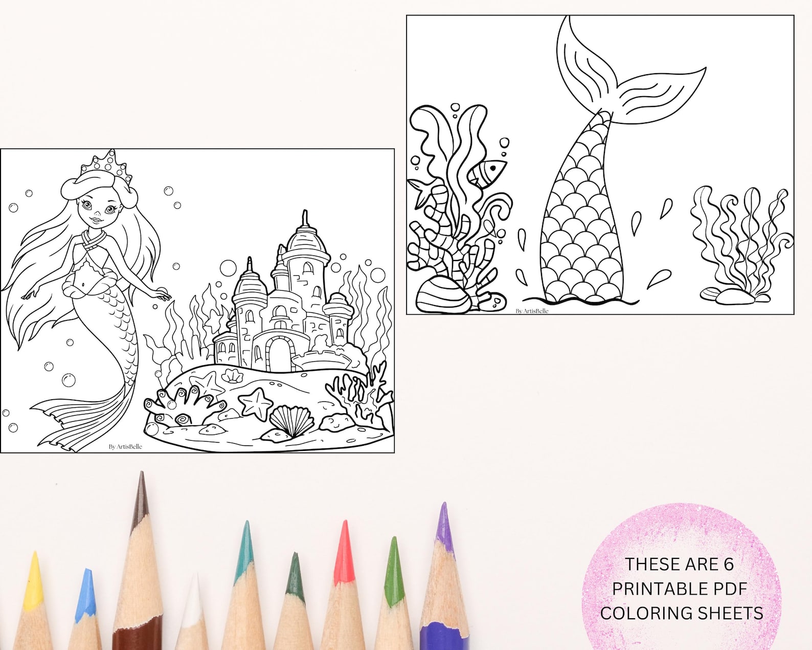 Mermaid Coloring Sheets, Mermaid Coloring Pages, Under the Sea ...