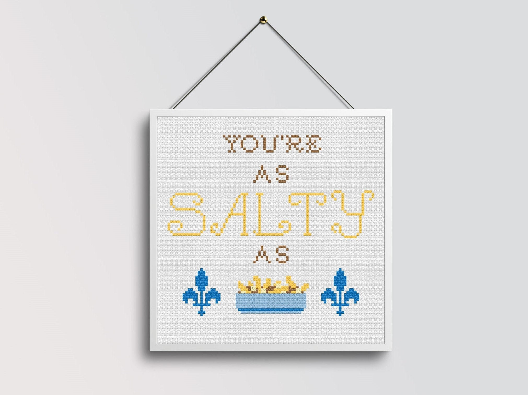 Salty as Poutine (instant Download - Cross Stitch Pattern) - Etsy