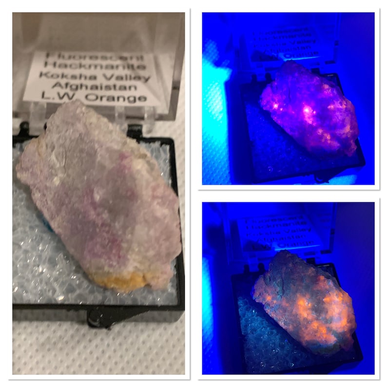 Fluorescent Hackmanite Glow and Tenebrescence Included UV - Etsy
