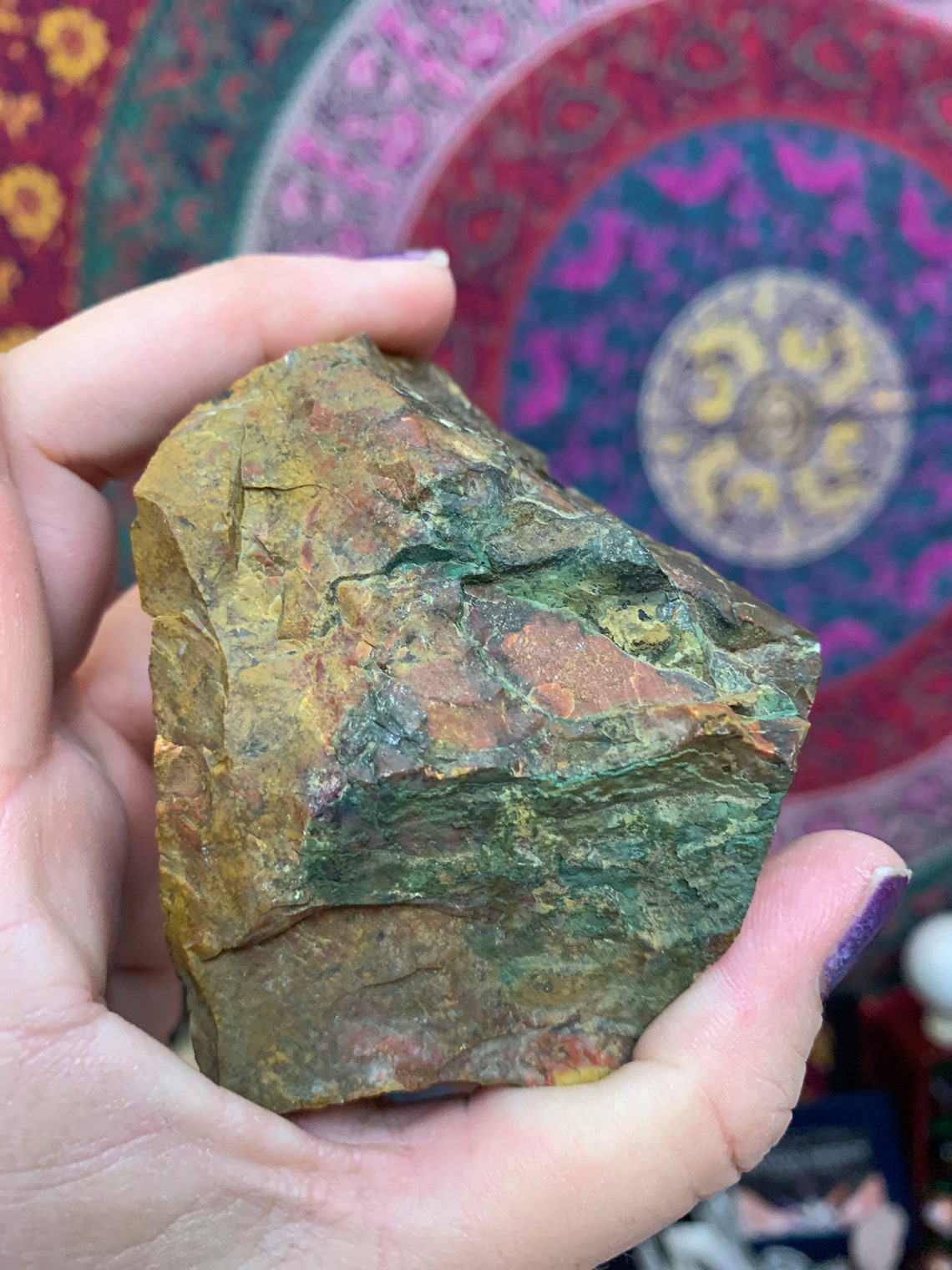 Kaleidoscope Jasper Rough Slab Jasper, American Seller Fast Shipping - Etsy