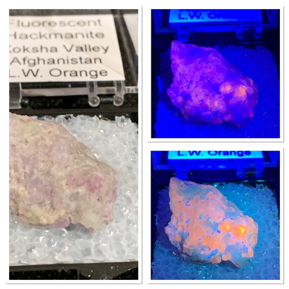 Fluorescent Hackmanite Glow and Tenebrescence Included UV | Etsy