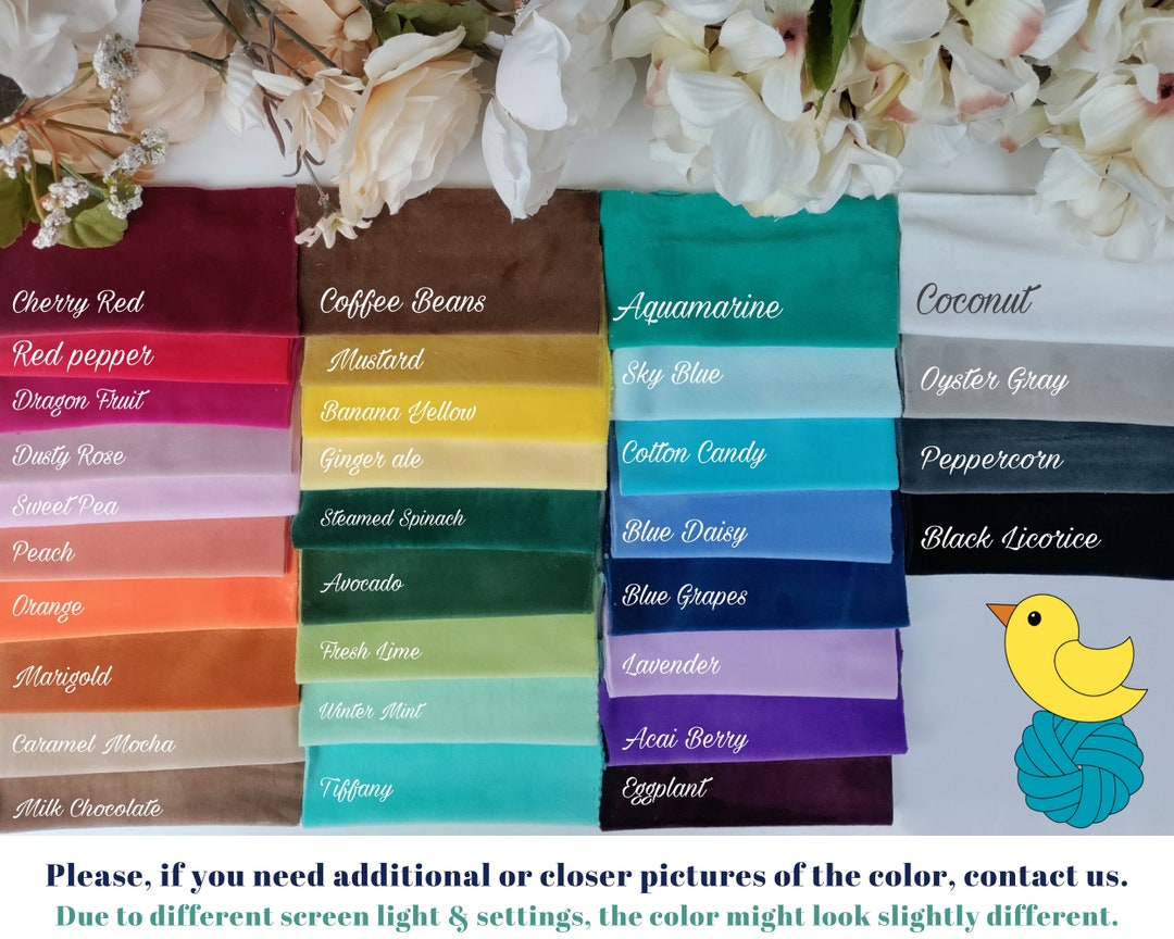 Stretch Minky Plush Fabric Samples, Solid Color Squares (6x6 Inches) - Etsy