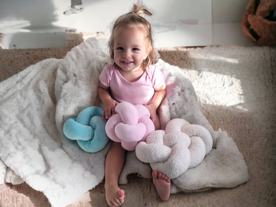 Toddler Sensory Knot Pillows Gift Set of 3 Shapes, Stress Relief Fidget ...