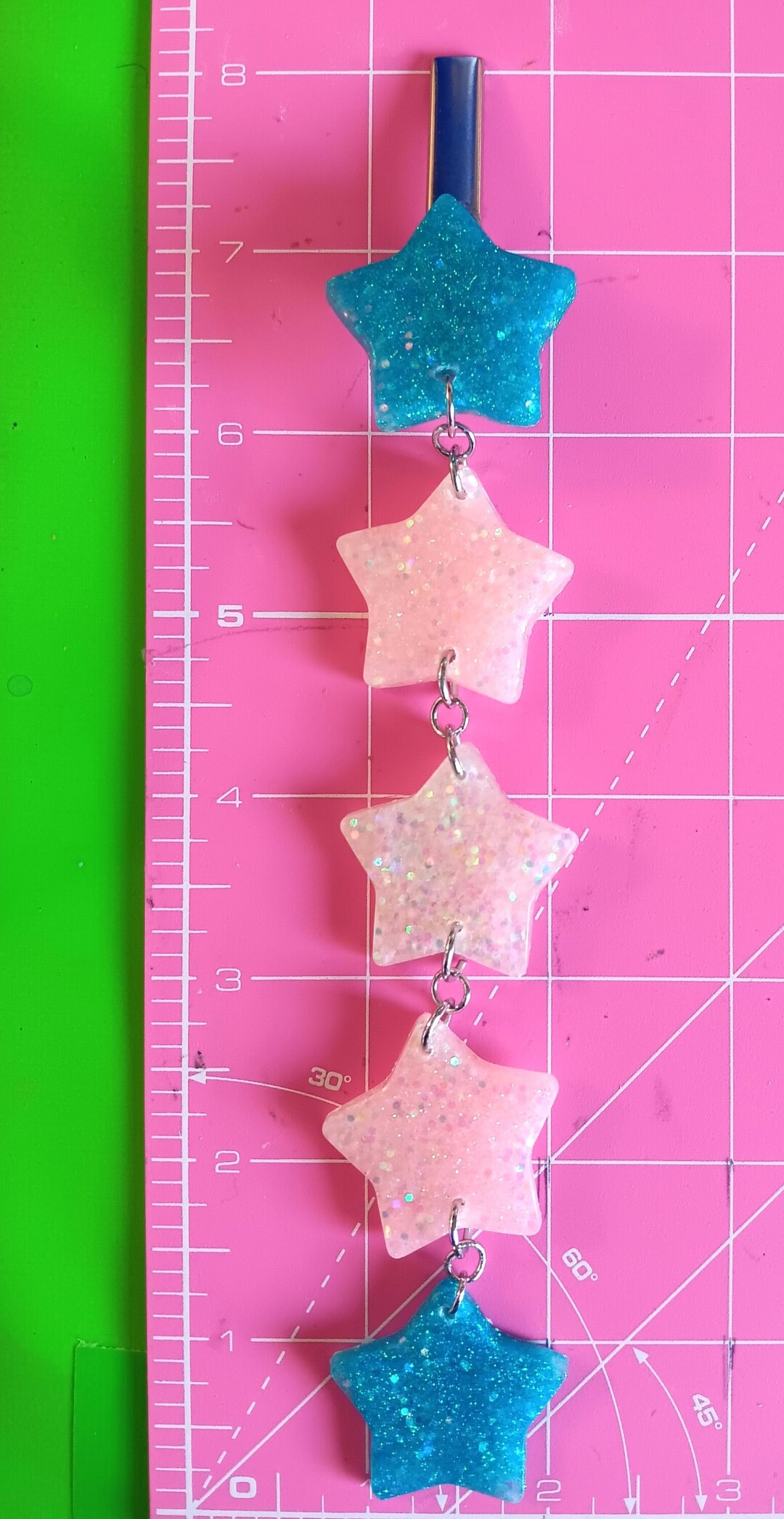Starfall Clips: Trans Flag - Etsy