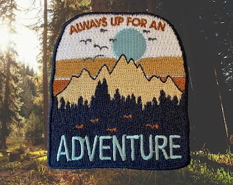 Sew on Embroidered Patch. Outdoor Adventure - Etsy