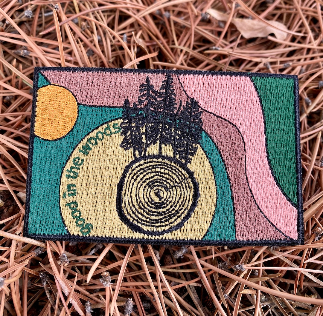 Patch- Embroidered Good in the Woods Iron on Patch - Etsy