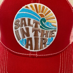 Women's Trucker Hat- Salt in the Air- Women's Baseball Hat- Embroidered ...