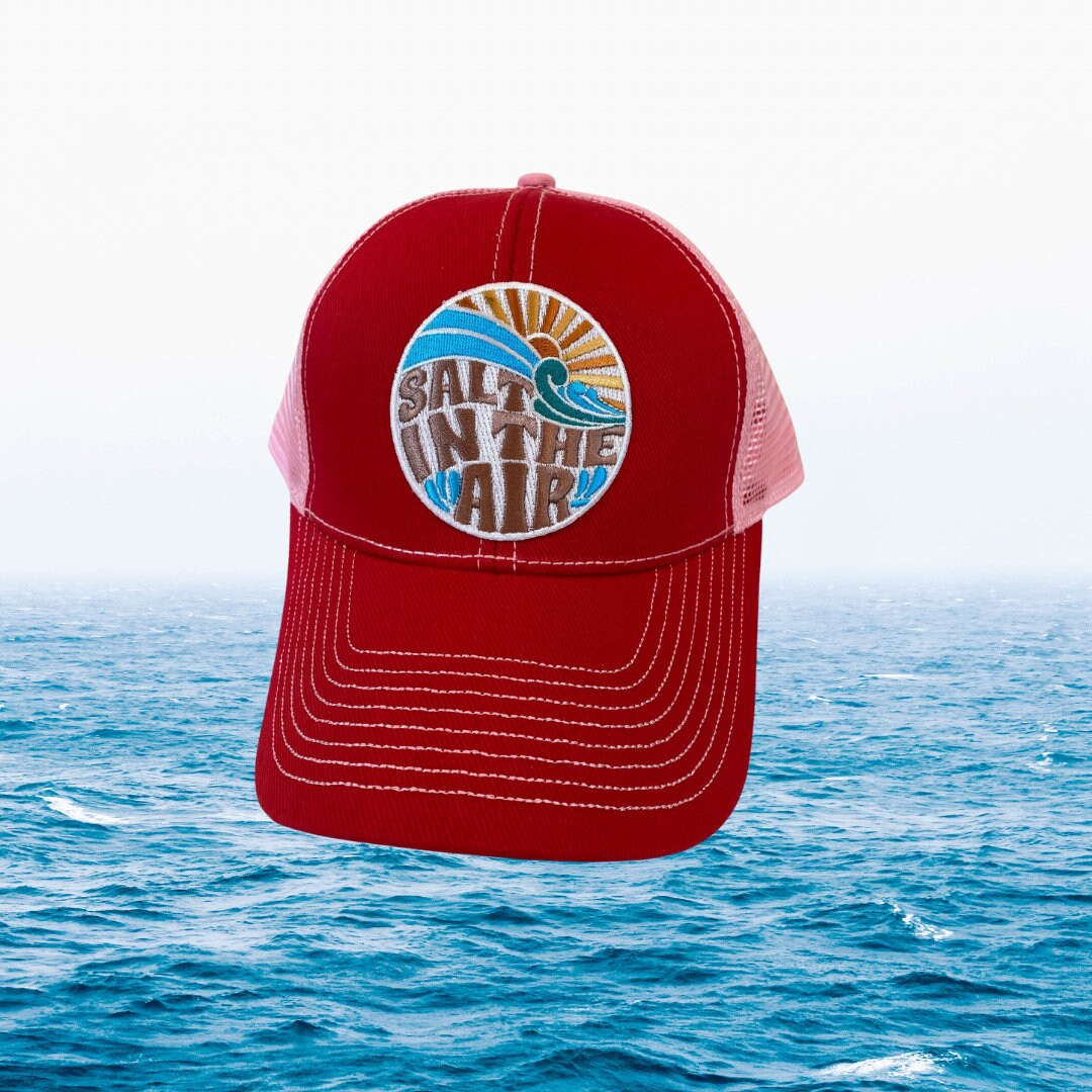 Women's Trucker Hat Salt in the Air Women's Baseball Hat Embroidered ...