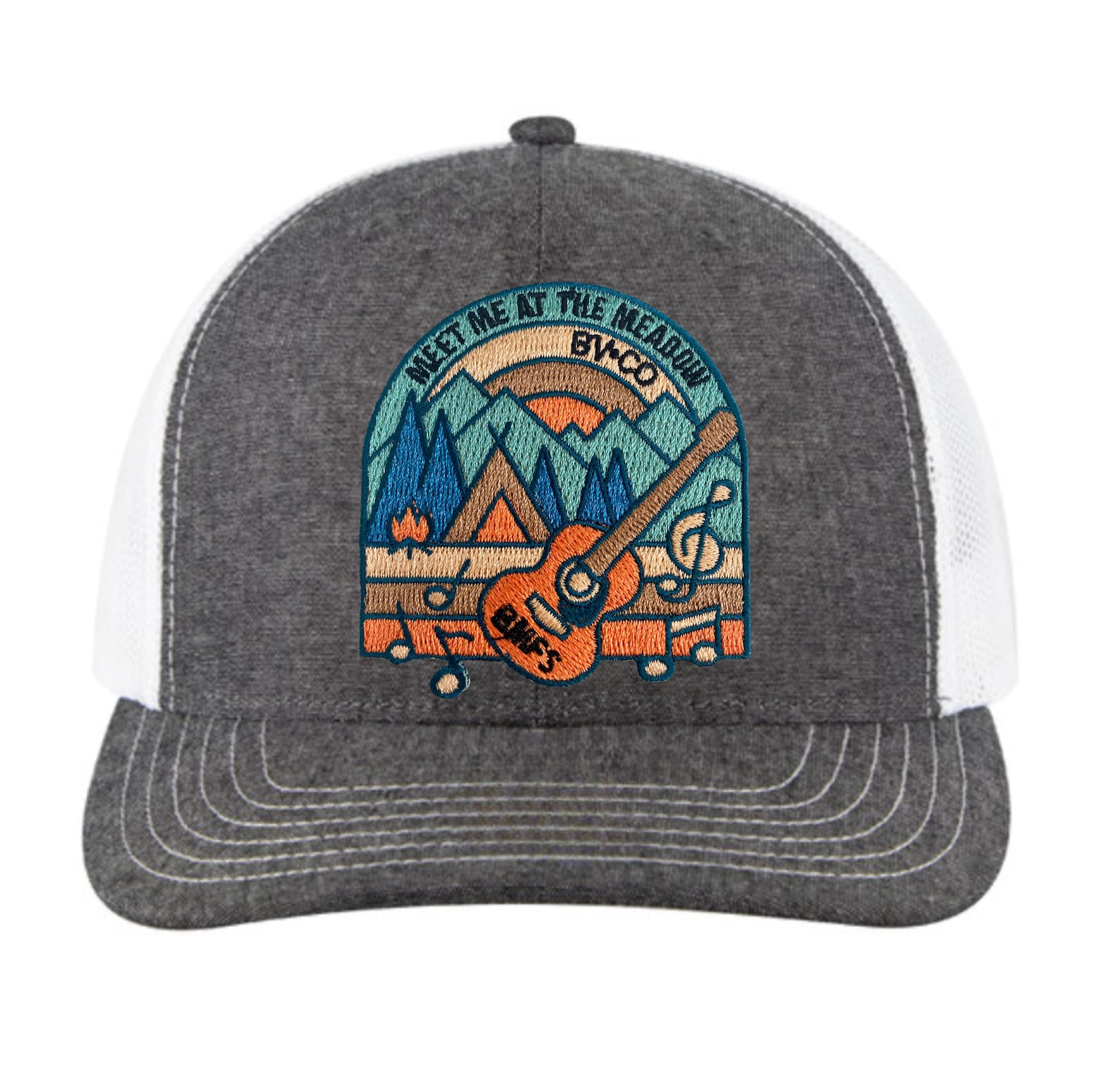 BMFS Trucker Hat- Billy Strings Fan Art Unisex Grey or Taupe Baseball ...
