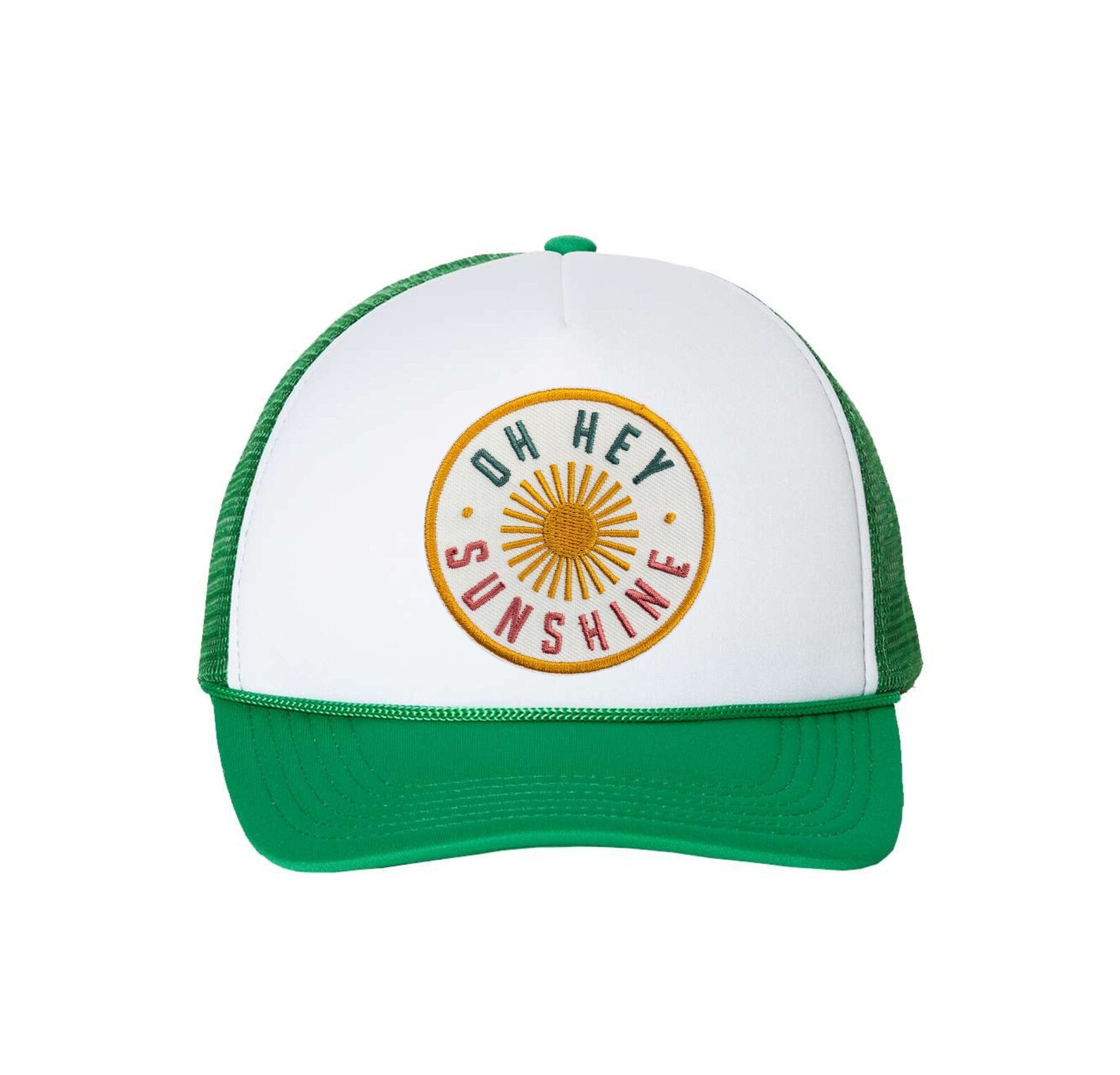Oh Hey Sunshine Patch Kids Trucker Hat Youth Trucker Hat Embroidered ...