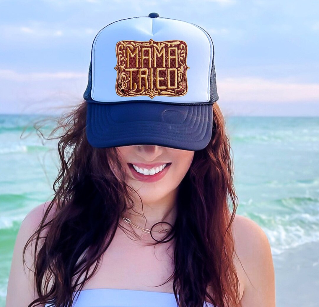 Mama Tried Patch Trucker Hat – Embroidered Snapback, Out West Theme - Etsy