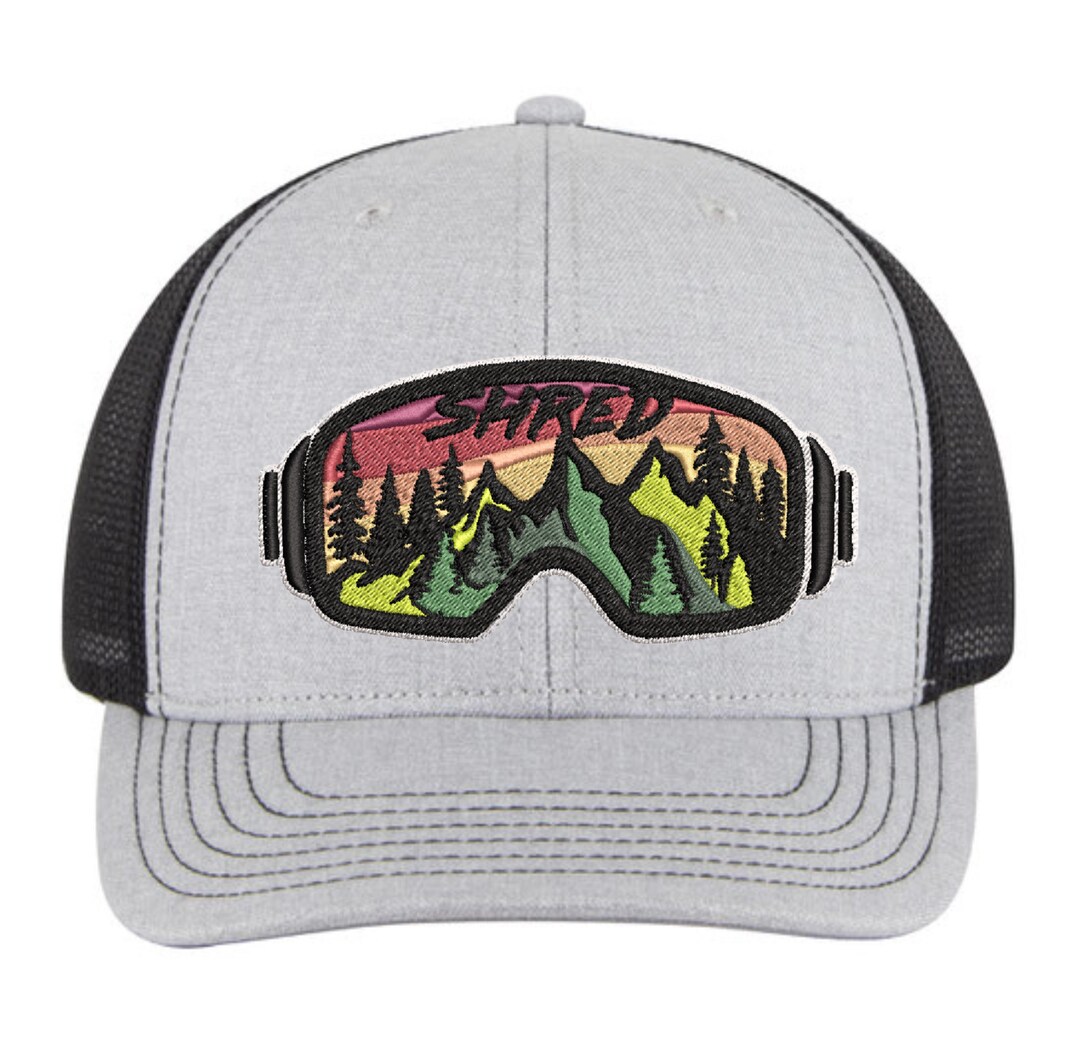 SHRED Ski Snowboard KIDS Trucker Hat- Mid-profile- Shred Embroidered ...