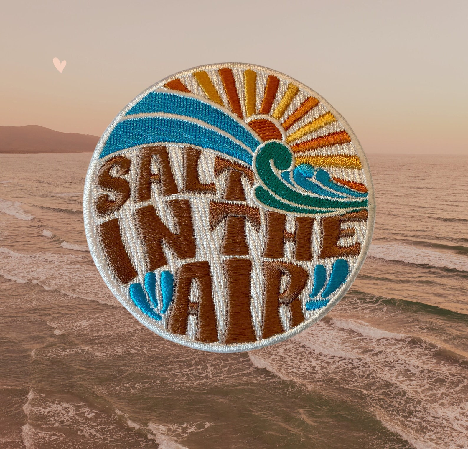 Salt in the Air Ocean Patch Embroidered Patch Iron on Patch/sew on ...