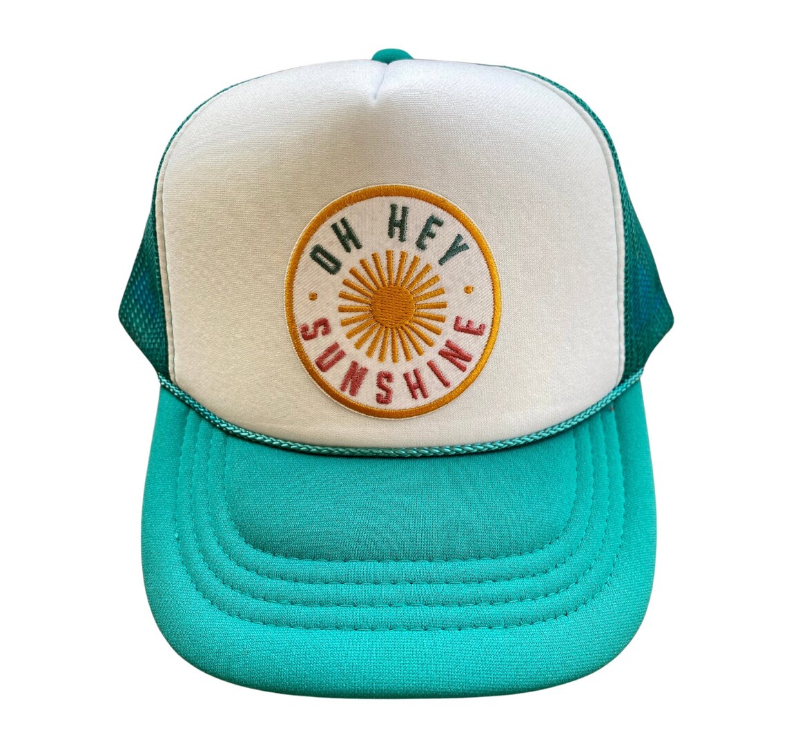 Oh Hey Sunshine Patch Kids Trucker Hat Youth Trucker Hat Embroidered ...