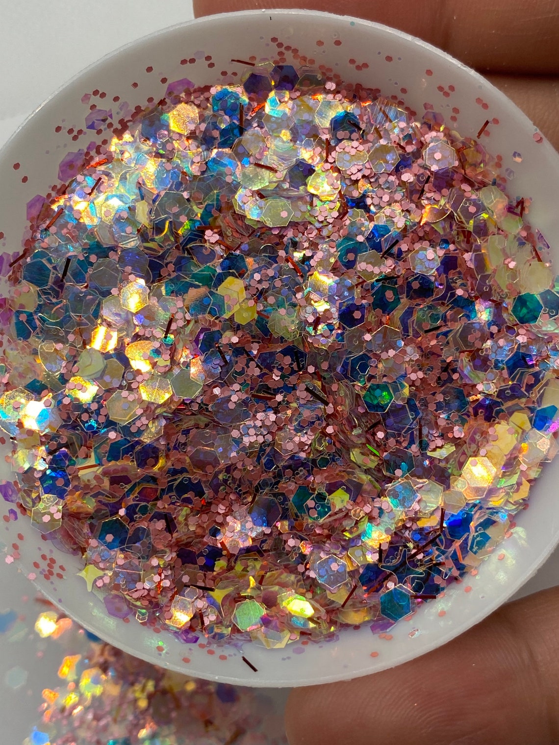 KALISPELL: color shifting chunky sequins glitter mix multi | Etsy