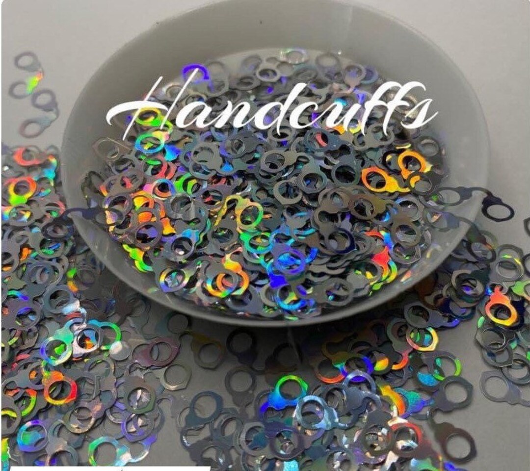 Handcuff Shaped Glitter, Shaped Glitter Filler Handcuff Glitter ...