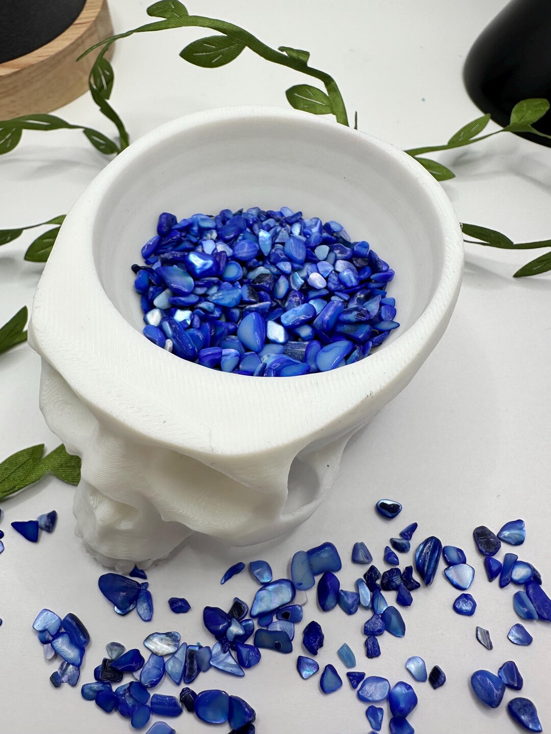 Dark Blue Shell Chips: Glossed Resin Filler, Candle Making Supplies ...