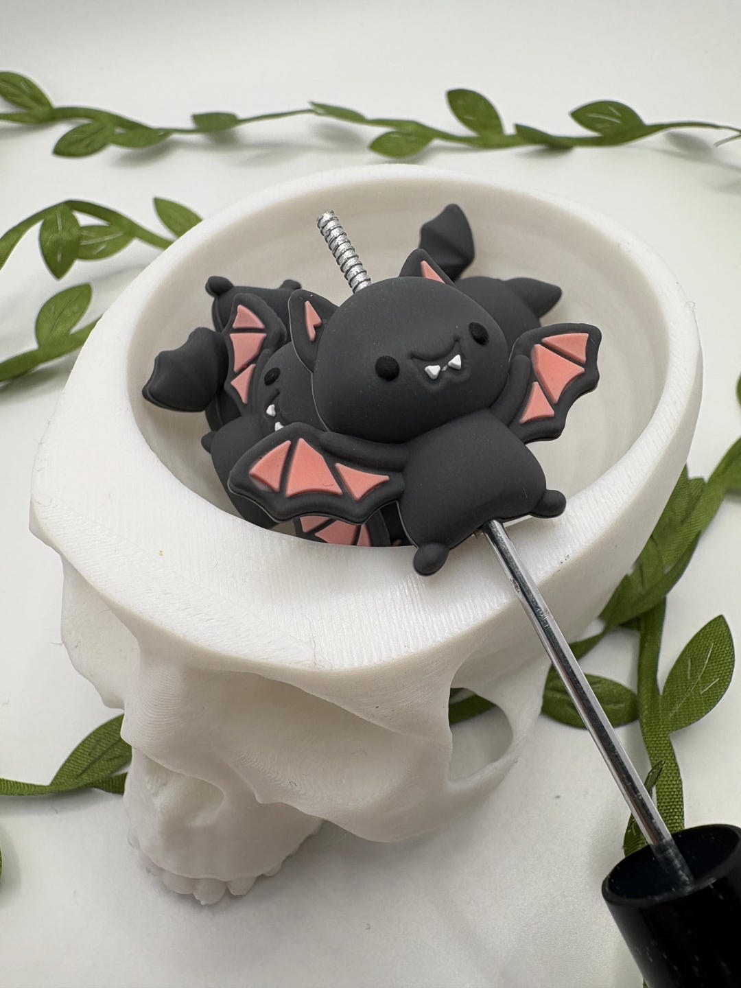 Bat Bead 3d, Cute Silicone Bead, Beads for Pens, Printed Silicone Bead ...