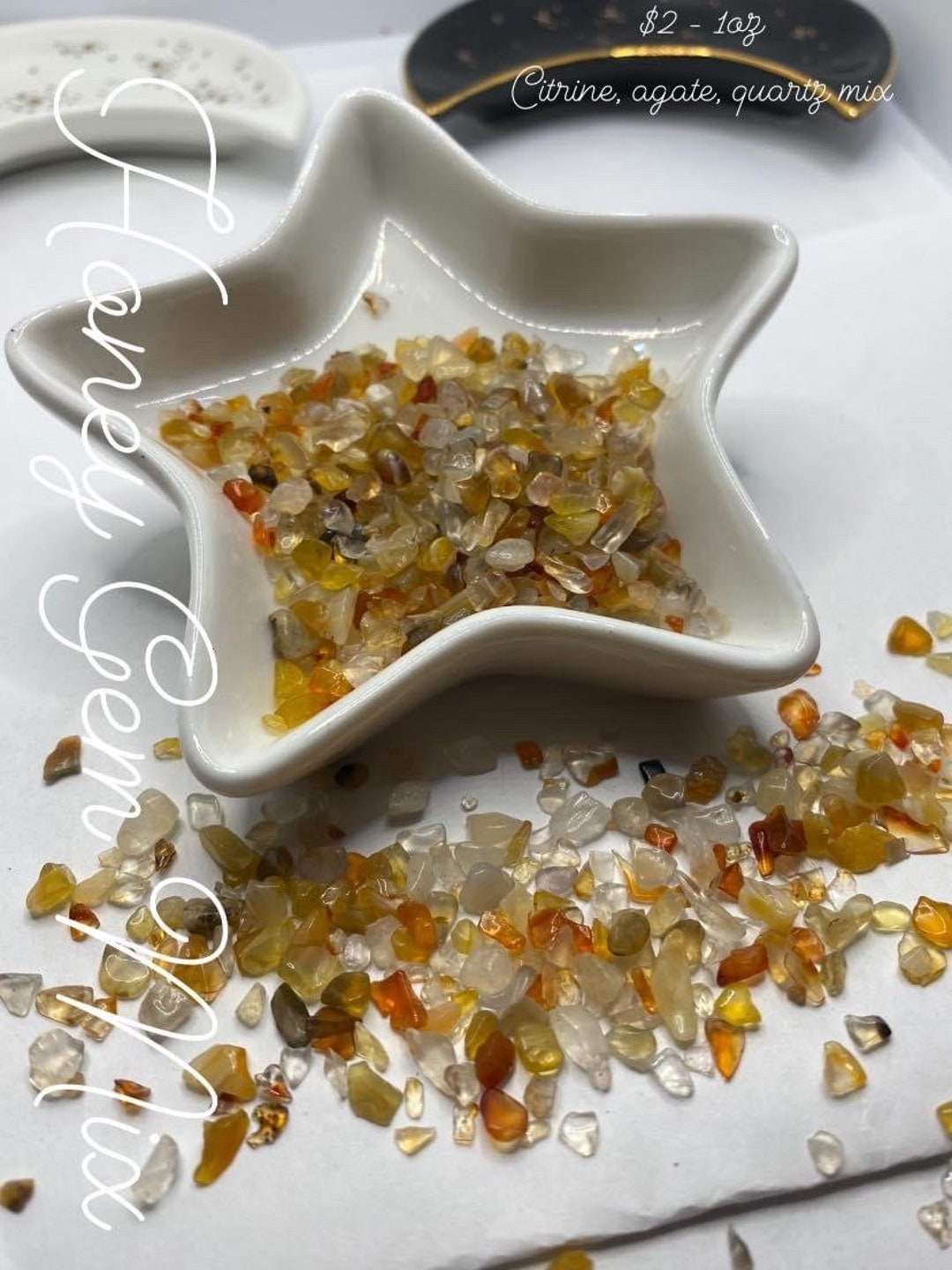 Honey Quartz Chips, Filler, Crafting Chips, Gemstone Chips, Resin ...