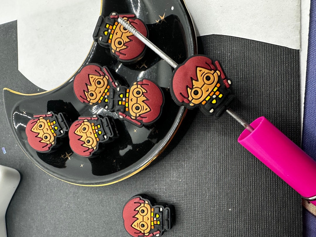 Silicone Focal Bead, Wizard Boy Bead, Cute Bead for Pens, Bead for ...