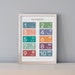 Numbers Educational Poster - Counting Art Kids - Kindergarten Wall Art ...