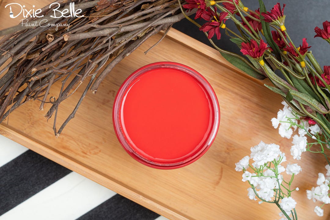 Dixie Belle Paint | Honky Tonk Red | Bright Red Paint | Chalk Mineral ...