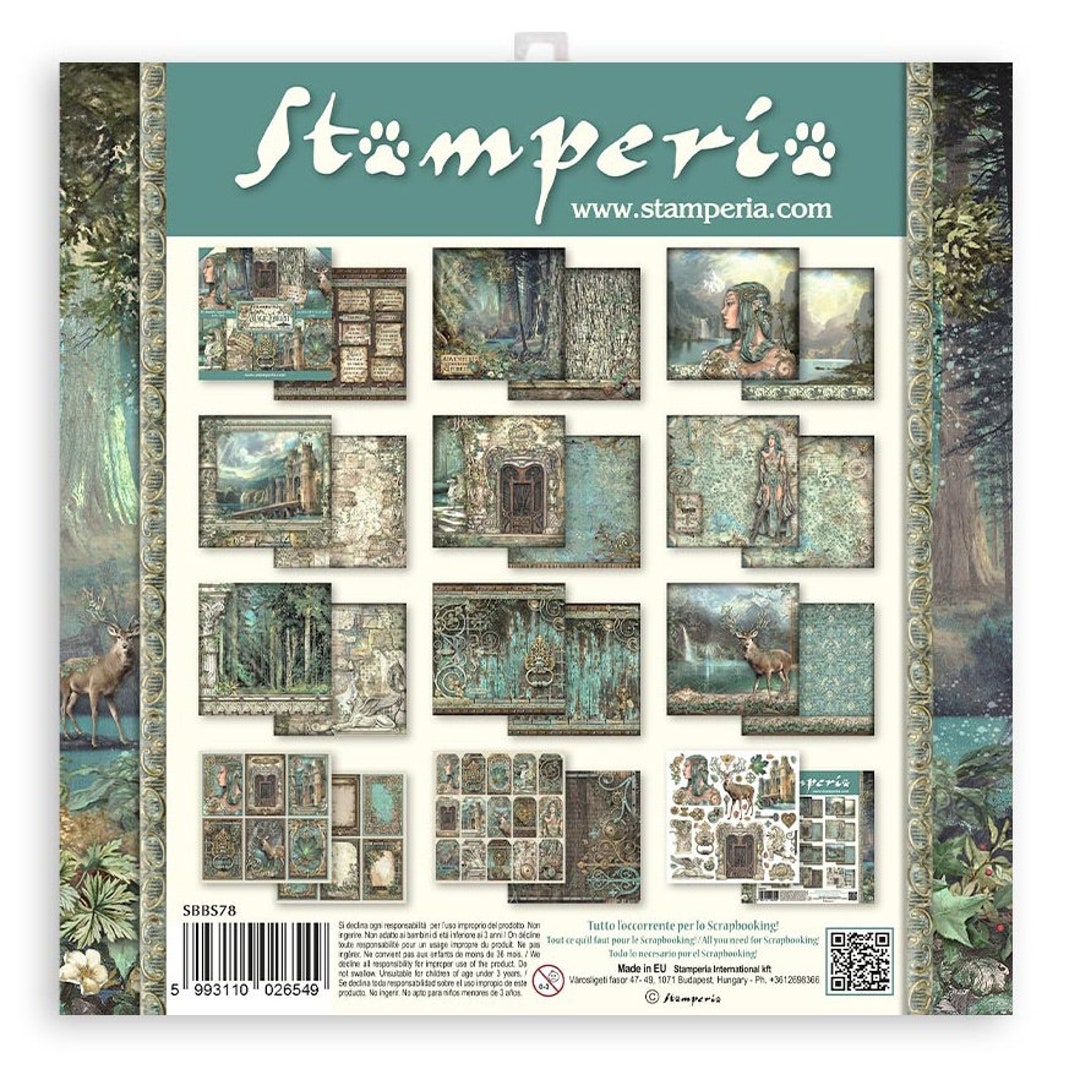 Scrapbook Paper Pack | Magic Forest Scrapbooking Paper Pack | Stamperia ...