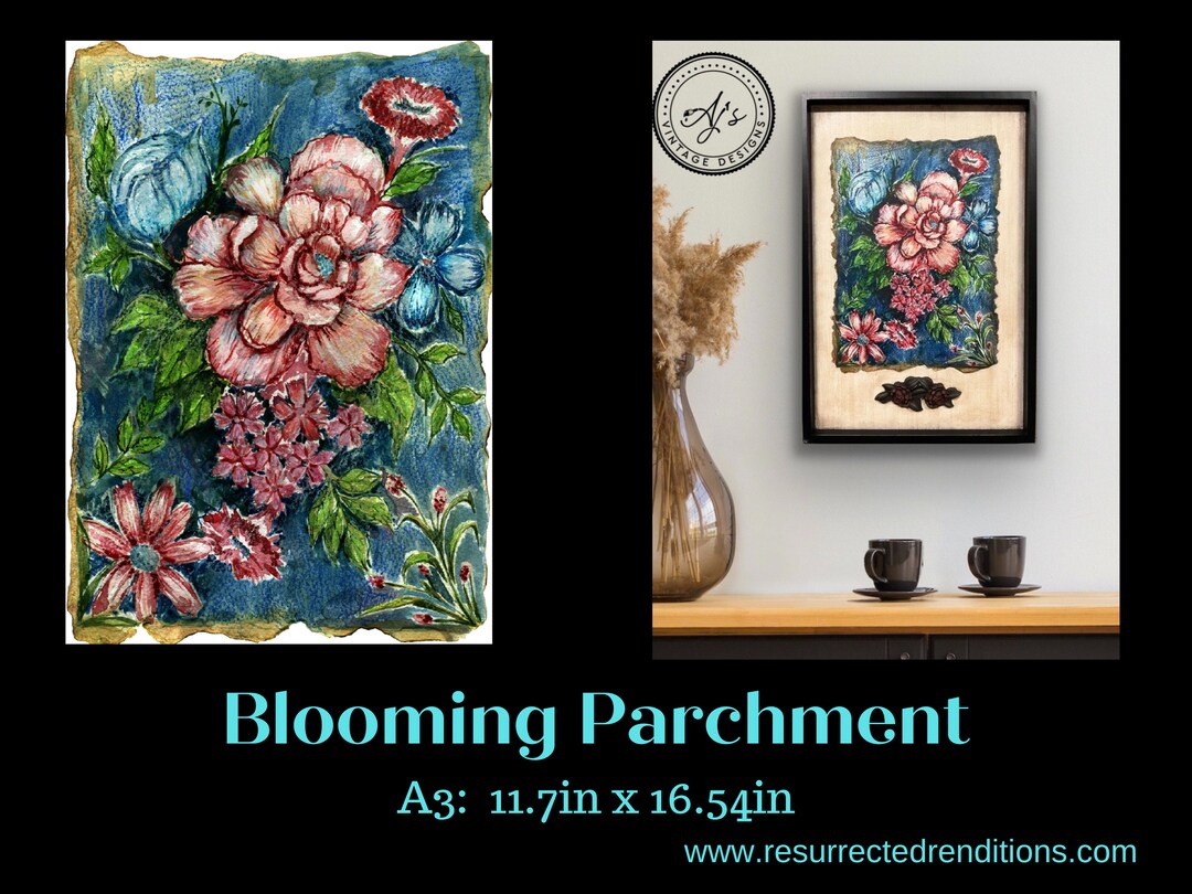 Decoupage Rice Paper | Blooming Parchment | Floral Paper | Decoupage ...