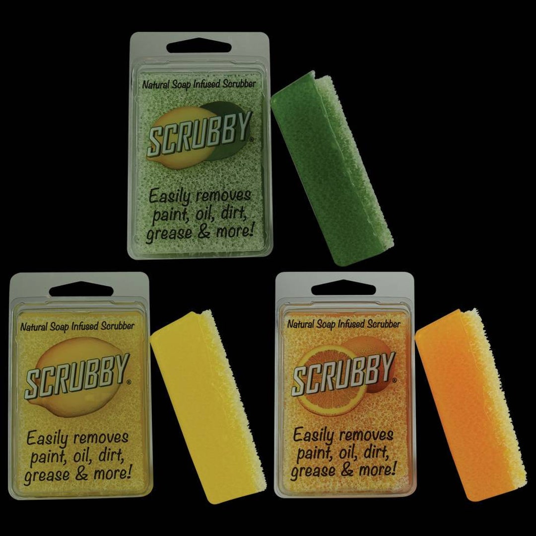 Scrubby Soap | Soap Infused Scrubber | Citrus Scents | Three Scents - Etsy