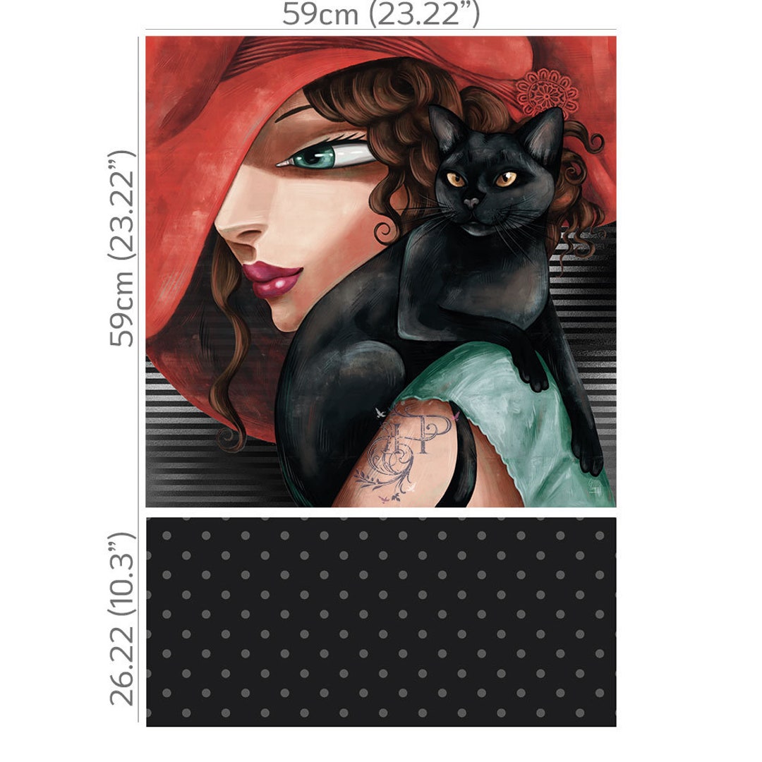 Decoupage | Sabrina | Decor Weave | Hokus Pokus | Measurements on Pic ...