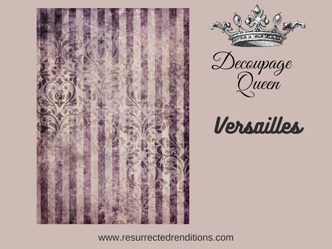 Decoupage Rice Paper Versailles Decoupage Queen - Etsy