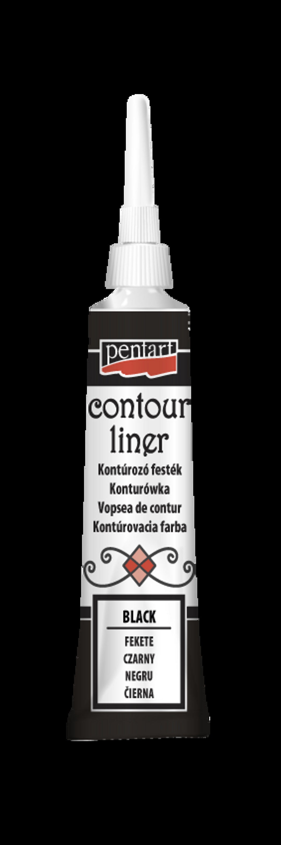 Countour Liner Water-based Paint | Black | Pentart | 20 Ml | #2463 - Etsy
