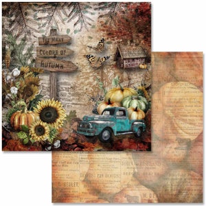 Scrapbook Paper Pack | Decoupage Queen | Sweet Autumn Scrapbook Set 6 ...